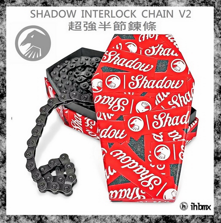 SHADOW INTERLOCK CHAIN V2 Super Half-Section Black Floor Bike/Single ...