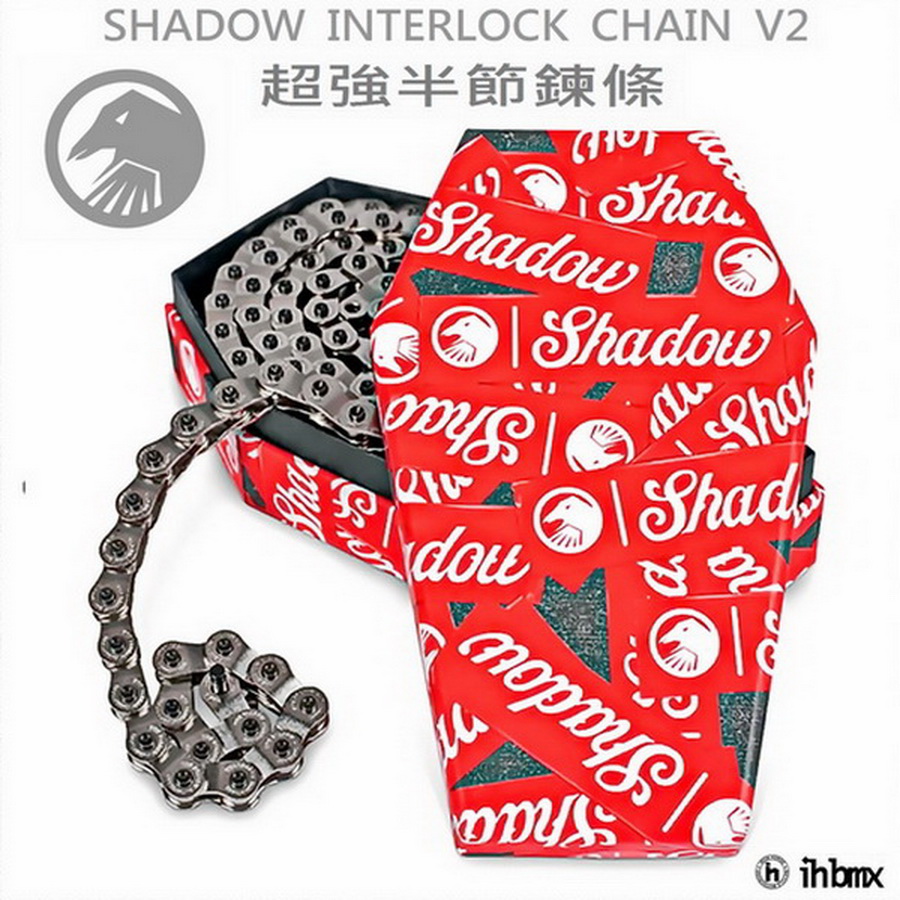SHADOW INTERLOCK CHAIN V2 Super Half-Section Black Floor Bike/Single ...