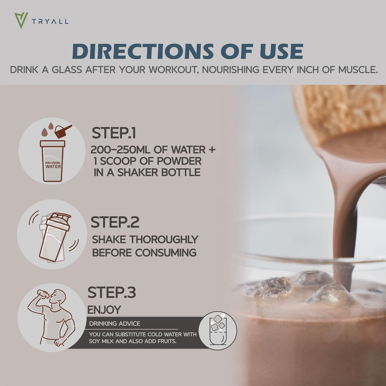 Tryall|Whey Iso Milk Tea 10 (35-36g) _ Series | Shopee Malaysia