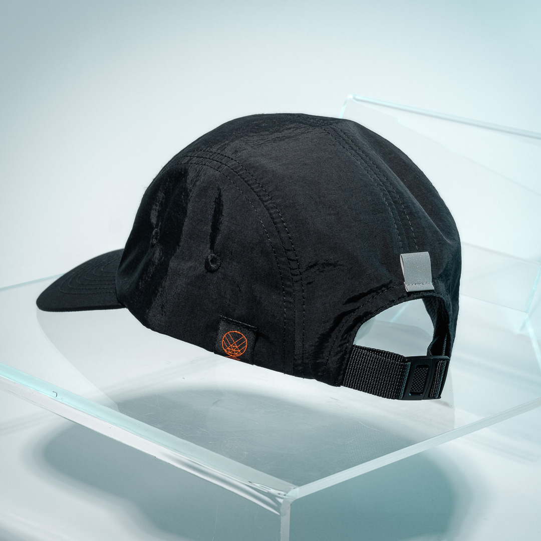 [FREESTONE] SP-1 Black Label Five-Segment Cap Black/Gray | Water Repellent Nylon Hat Five-Piece ...