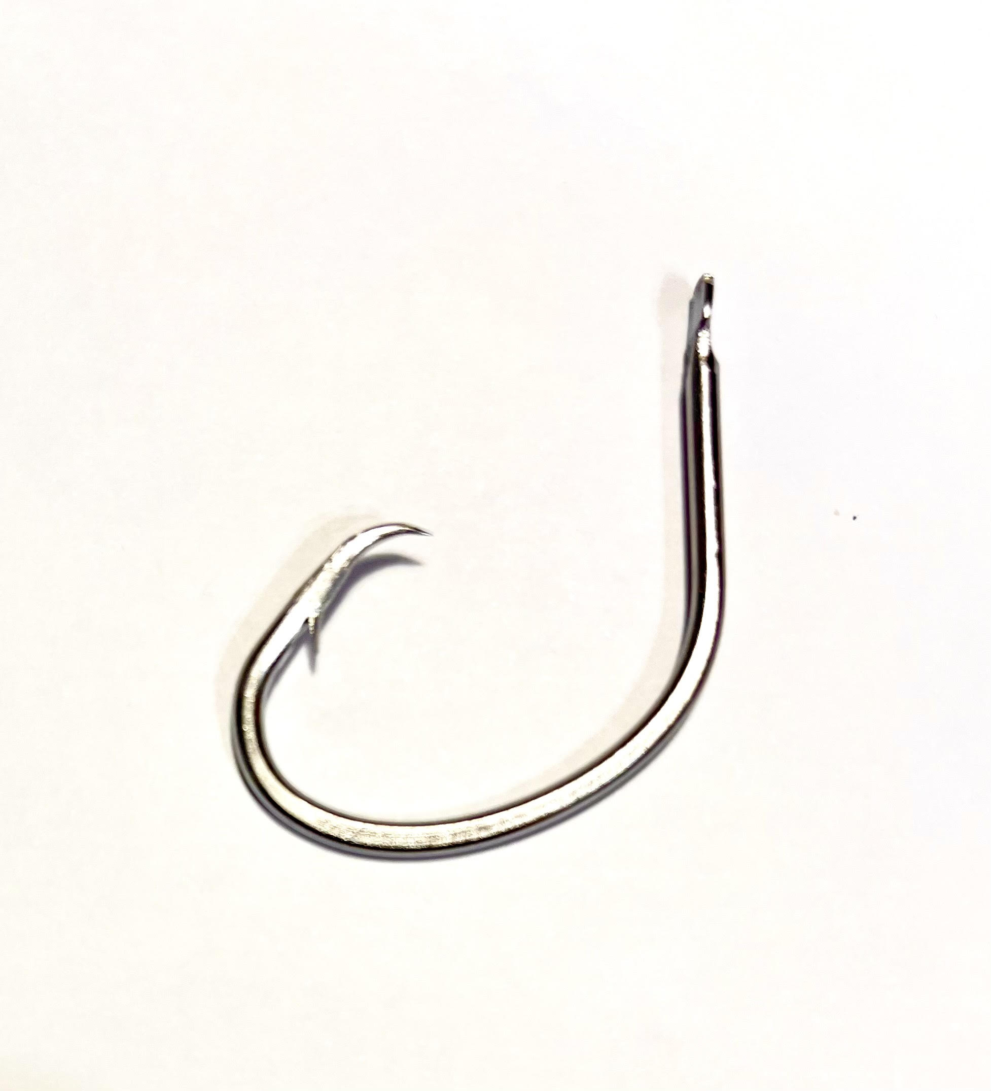 High Carbon Steel Silver Ya Oblique Mouth Bottom Fish Hook-Deep Sea ...