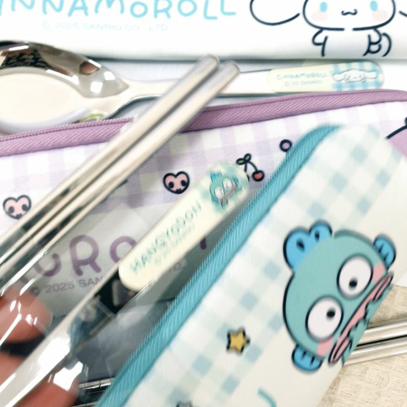 Sanrio Diving Cloth Cutlery Set 304 Stainless Steel Kuromi Big-Eared ...
