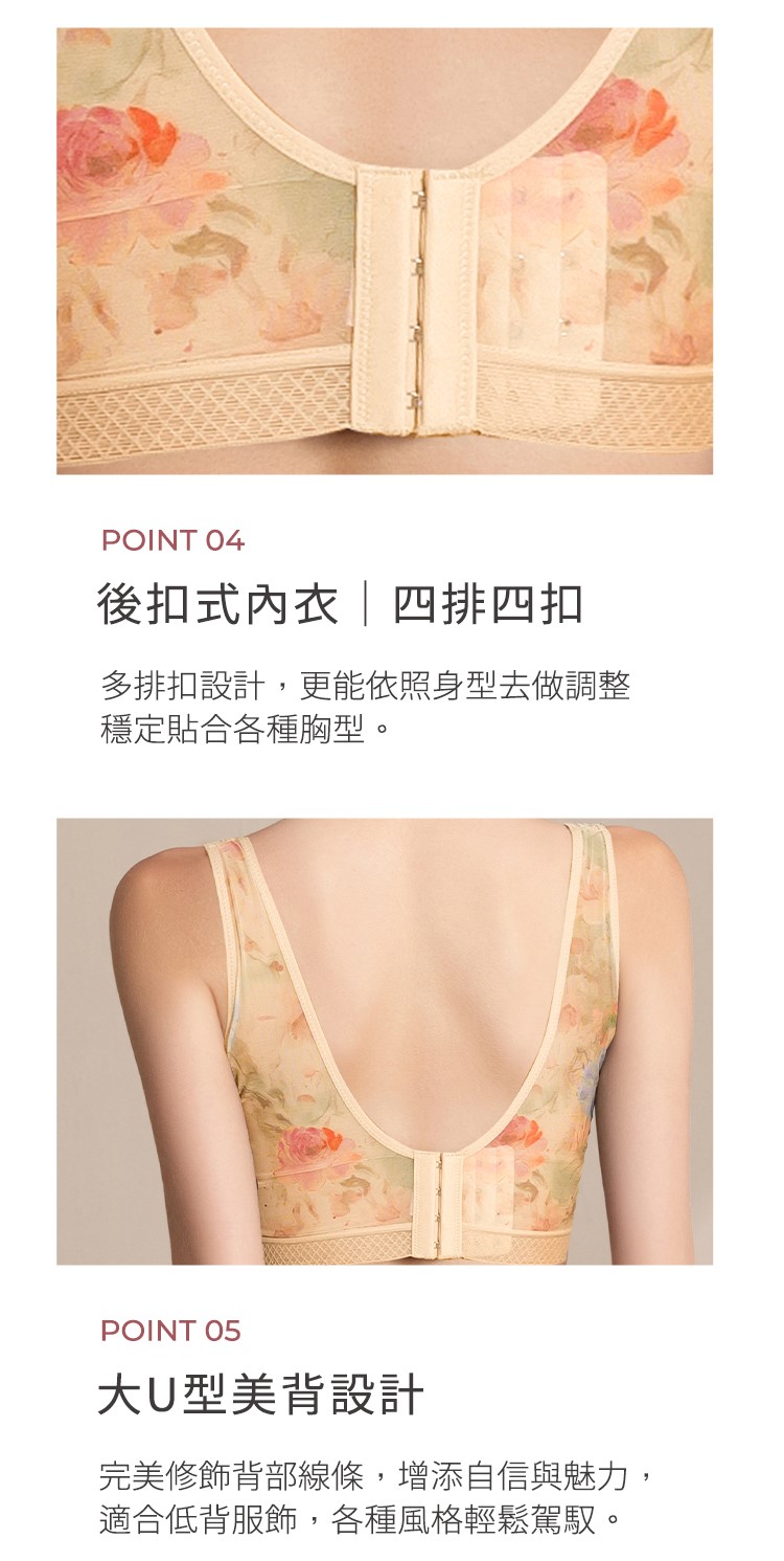 [SiOHER SiOHER] 3-Piece Set Soft Yarn Flower Shadow Transparent Skin Without Steel Bra/Sexy Bra ...