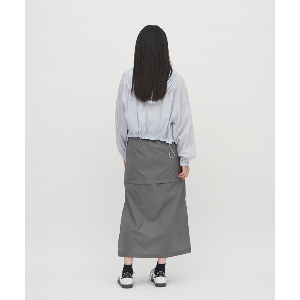 plain-me [SAAKO 2WAY Detachable] Sunscreen Long Skirt Short Female ...
