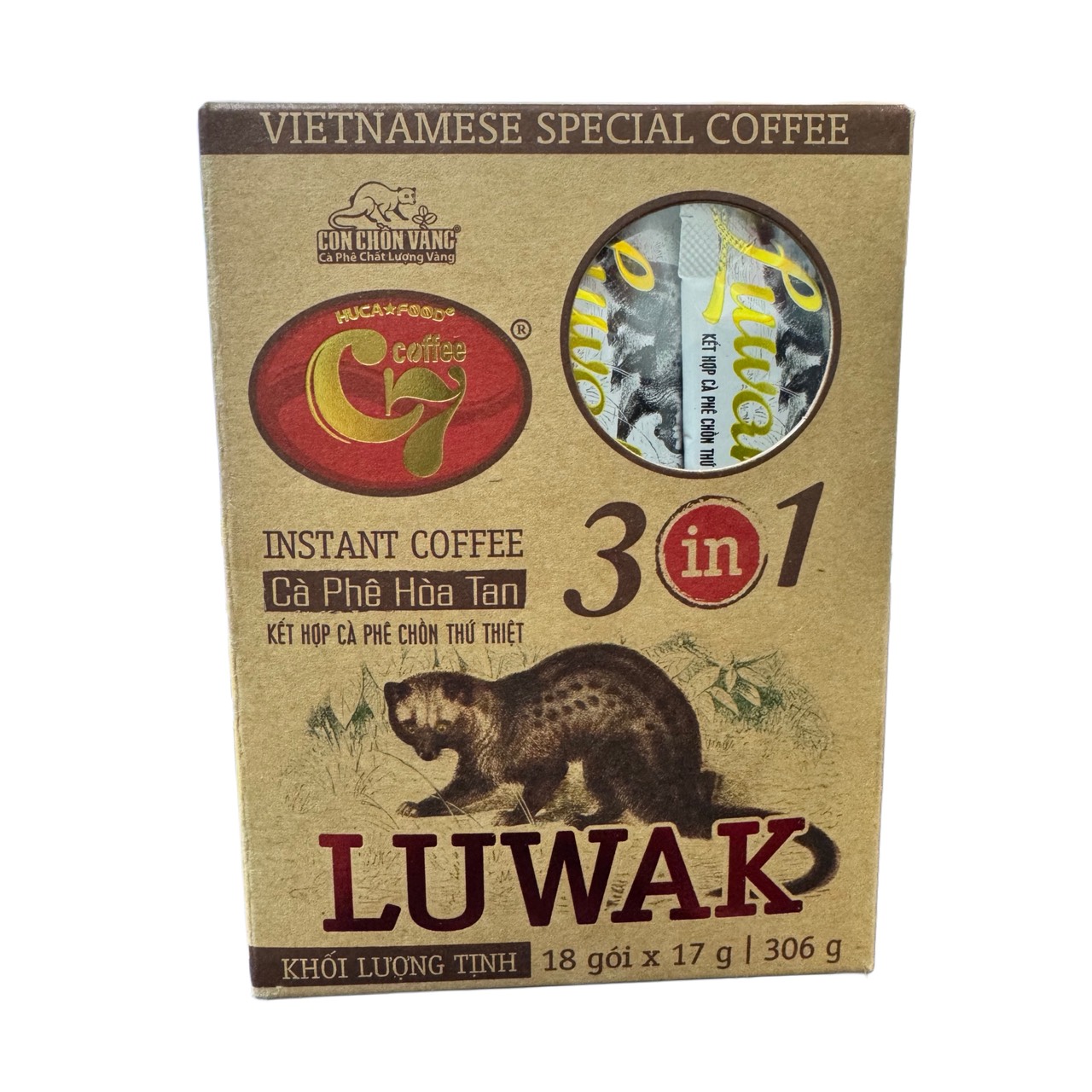 C7 COFFEE Vietnam 3 In 1 Instant Powder 3 In 1 Musk Cat Coconut ...