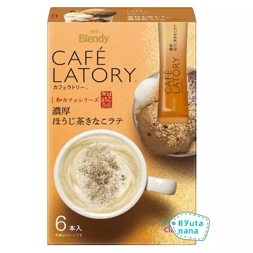 Japan Imported AGF Blendy Cafe Latory Thick Soy Flour Hojicha Latte ...