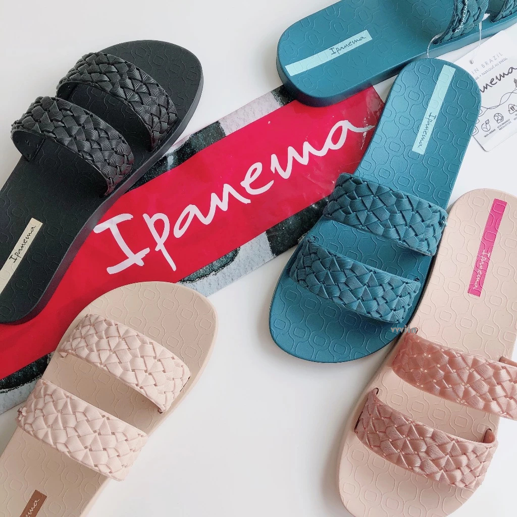 ** Ipanema * Girls Brazilian Slippers (Rattan Style Double Strap Design ...