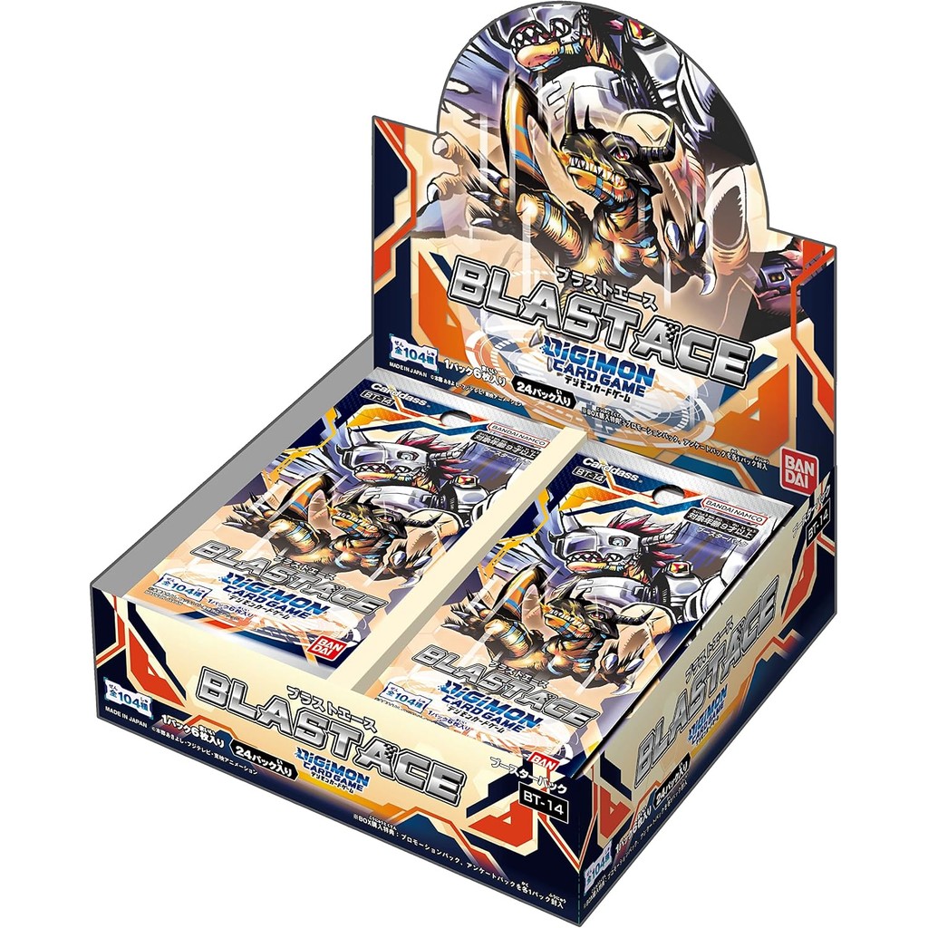 BANDAI Digimon Card Game Booster Pack BLAST ACE [BT-14] (BOX) Includes ...