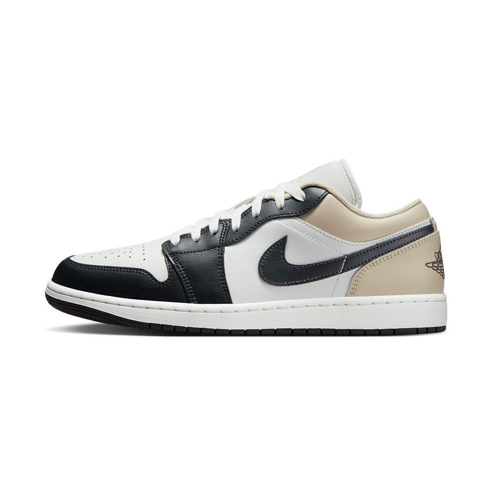 Nike Air Jordan 1 Low Male Milk Tea Black White Sports Casual AJ1 Shoes ...
