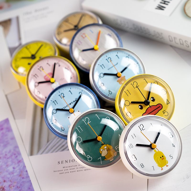Cartoon Cartoon Clock Mini Waterproof Small Clock Bathroom Kitchen ...