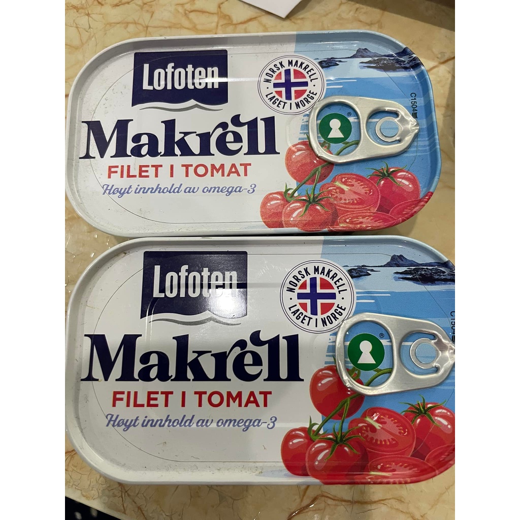 Combo 10 BOXES Norwegian Lofoten MAKRELL Tomato Fillets 110 g | Shopee ...