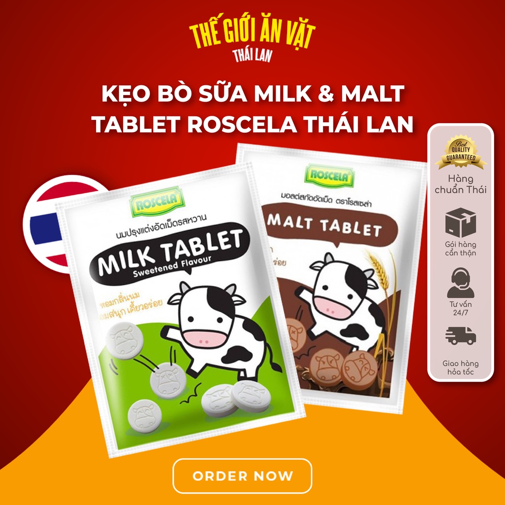 Milk Cow Candy & Malt Tablet Roscela Thailand | Shopee Malaysia