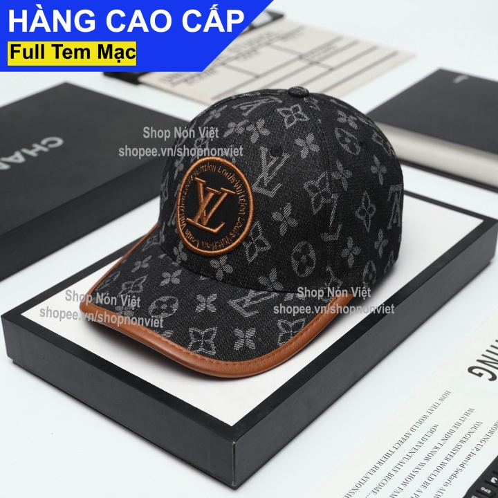 [A78] Cap LV Logo Embroidery Round Embroidery Khaki Cotton Jean Pattern ...