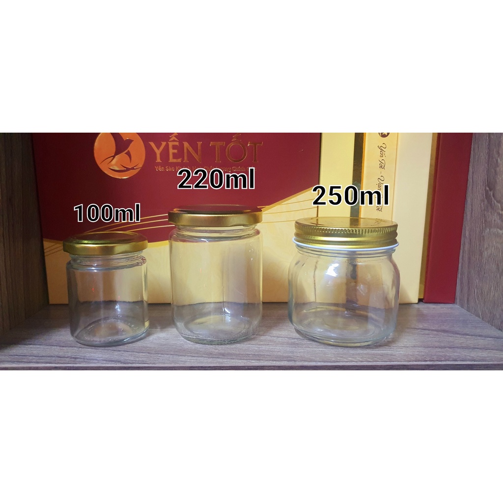 Glass jar with lid set 100ml/220ml/250ml | Shopee Malaysia