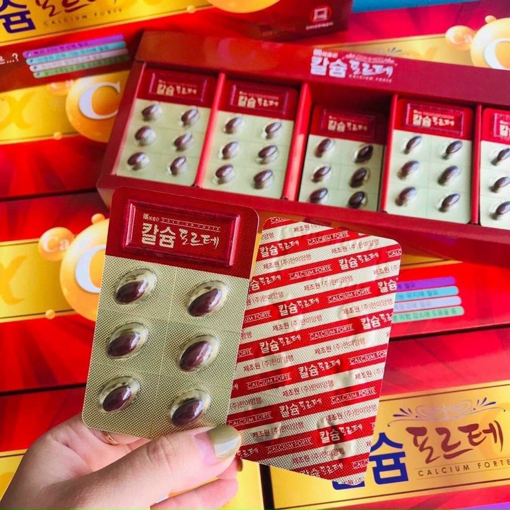 [HCM]Korean Hanmi Premium Calcium Tablets red box 120 tablets | Shopee ...