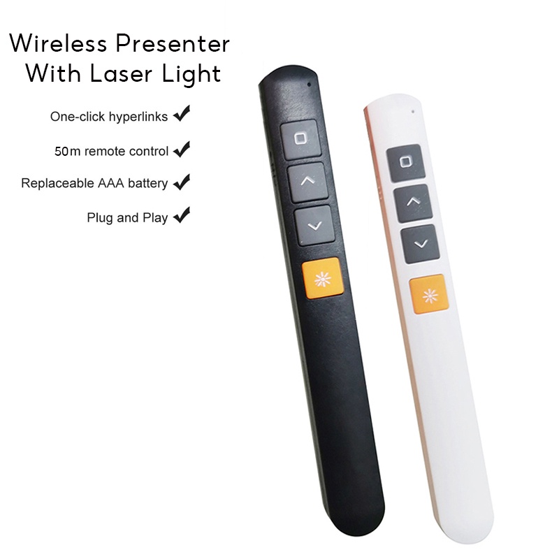 2.4GHz Wireless Presenter Remote Controller Red Light Pen USB Control ...