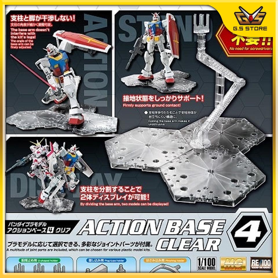 Gundam ACTION BASE 4 - CLEAR (1/144 - 1/100) | Shopee Malaysia