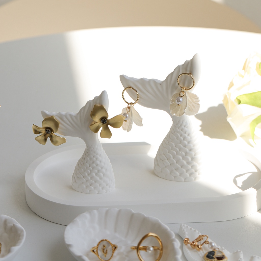 Mermaid Jewelry Display Stand Earring houlder Photo Props Jewelry ...