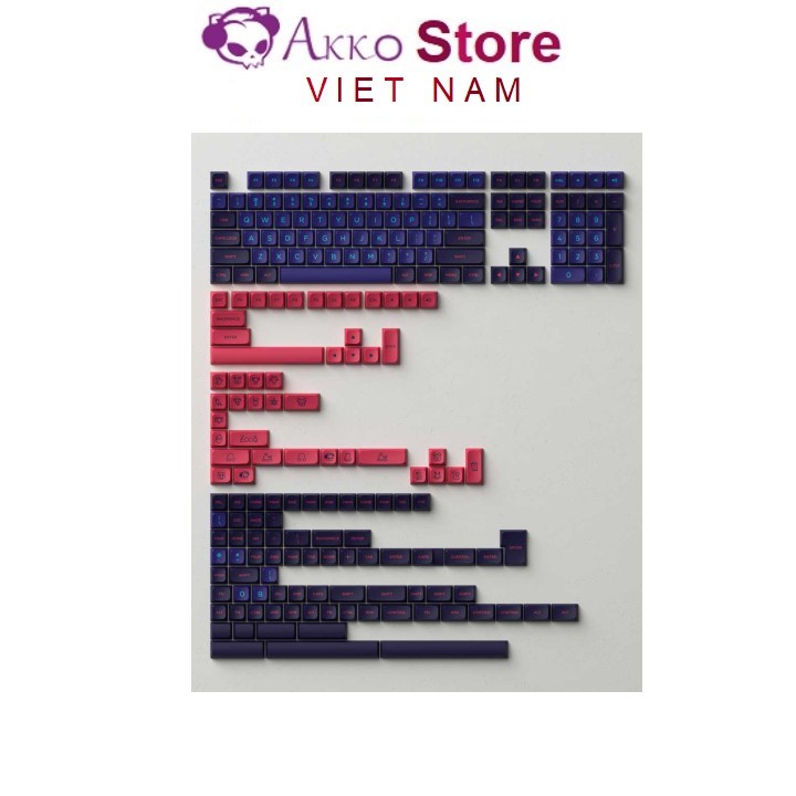 Akko Keycap set Neon mechanical keyboard button set (PBT Double-Shot ...