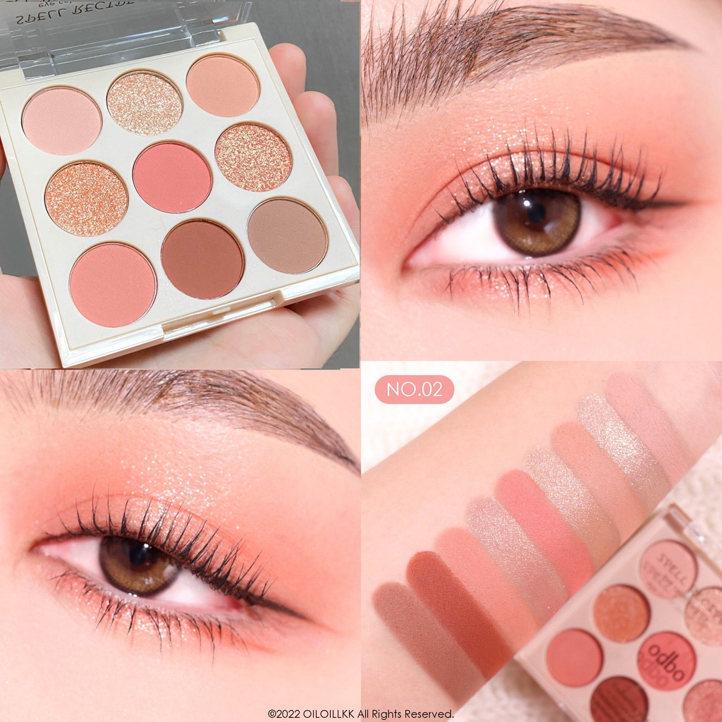 Odbo Spell Recipe Eye Color Palette 9 Korean tones 7gram - Thailand ...