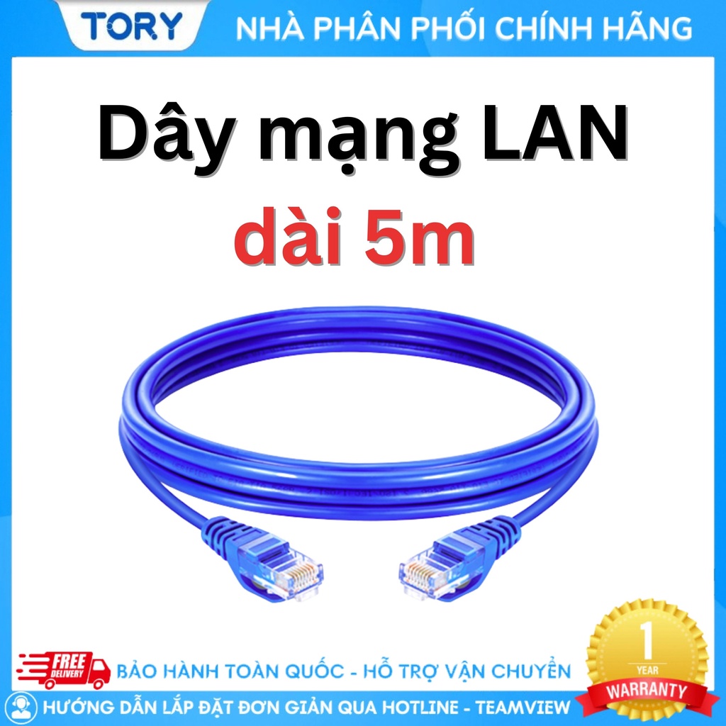 5m long LAN network cable with 2 RJ45 standard ends connecting wifi ...