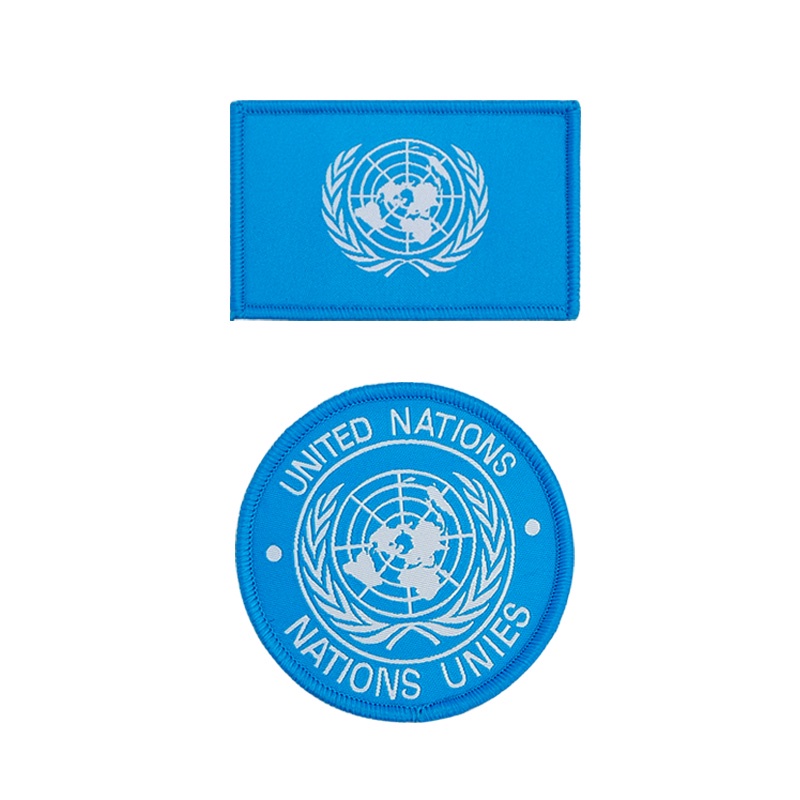 United Nations Woven Mark Velcro Badge National Flag Cloth Sticker ...