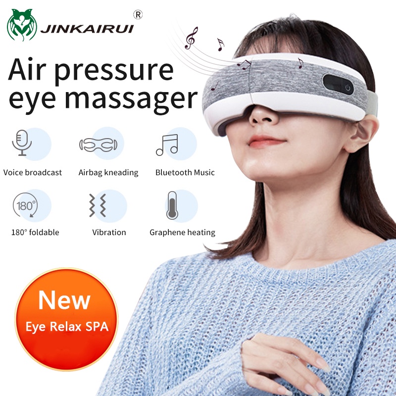 Jinkairui Smart Eye Massager Electric Air Pressure Eye Massage ...
