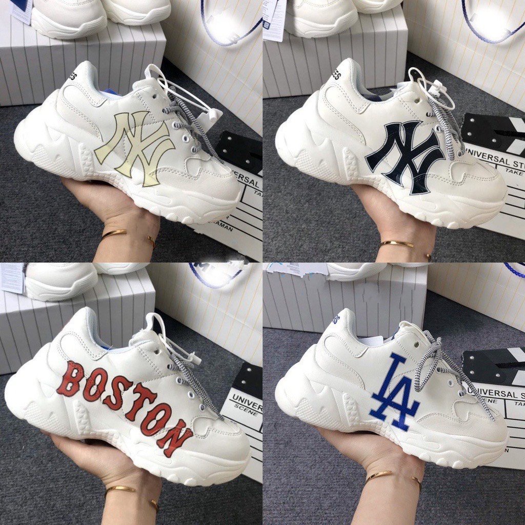 Mlb Sports Shoes 5cm Wedge Sole for Men and Women, Fashion Sneaker with ...