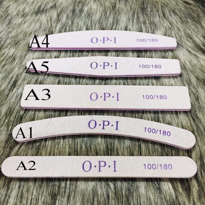 Thick OPI file with pink core padding, roughness 100-180, thickness ...
