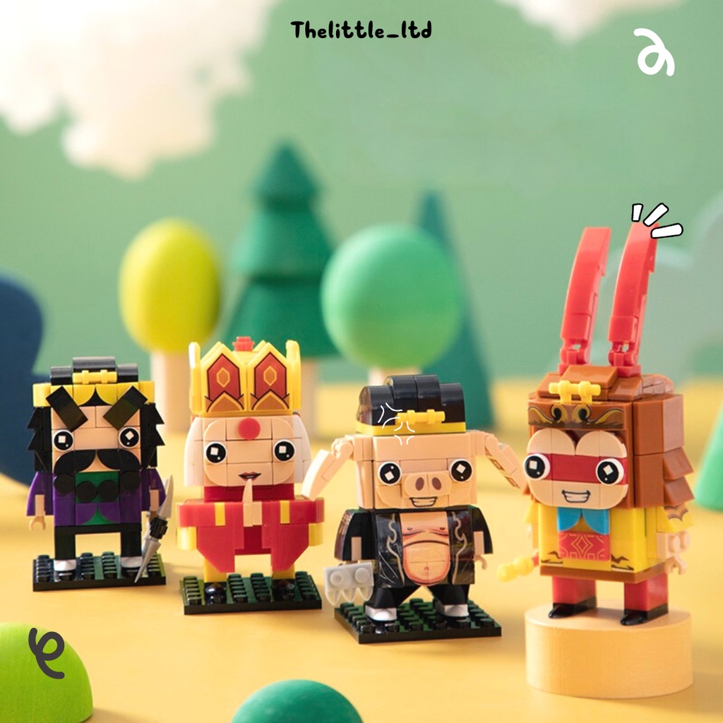 Cute cartoon mini 3d assembly model of Sun Wukong, Buddha, Journey to ...