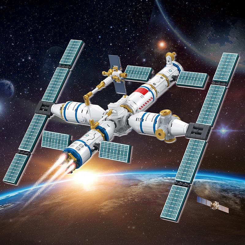 Space satellite model assembly toy - 14424 | Shopee Malaysia