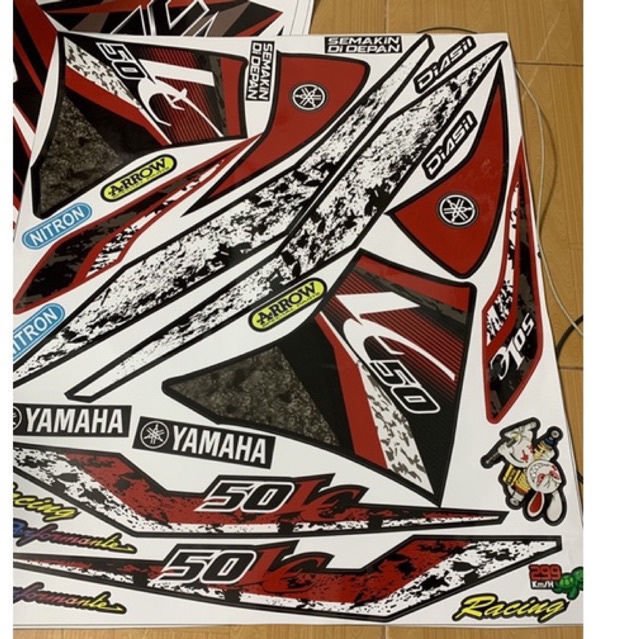 Exciter stamp 50 lc v6 red and black | Shopee Malaysia