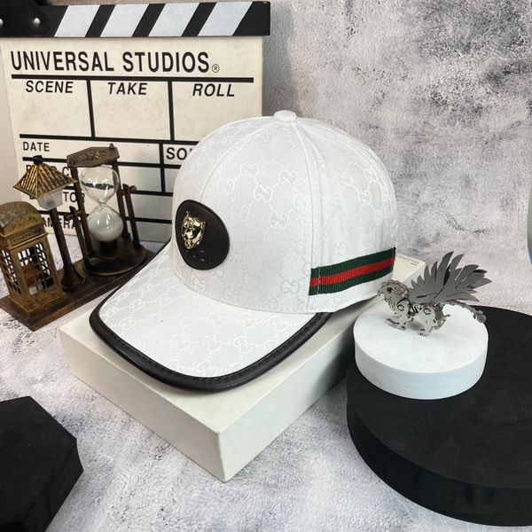 (NEW) Gu.cci Wolf hats and caps with genuine Khaki leather trim and ...