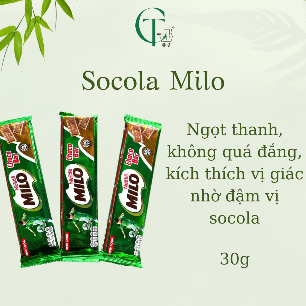 Milo Choco bar chocolate bar 30g, Snickers 51g, Kitkat 2F from Cat ...