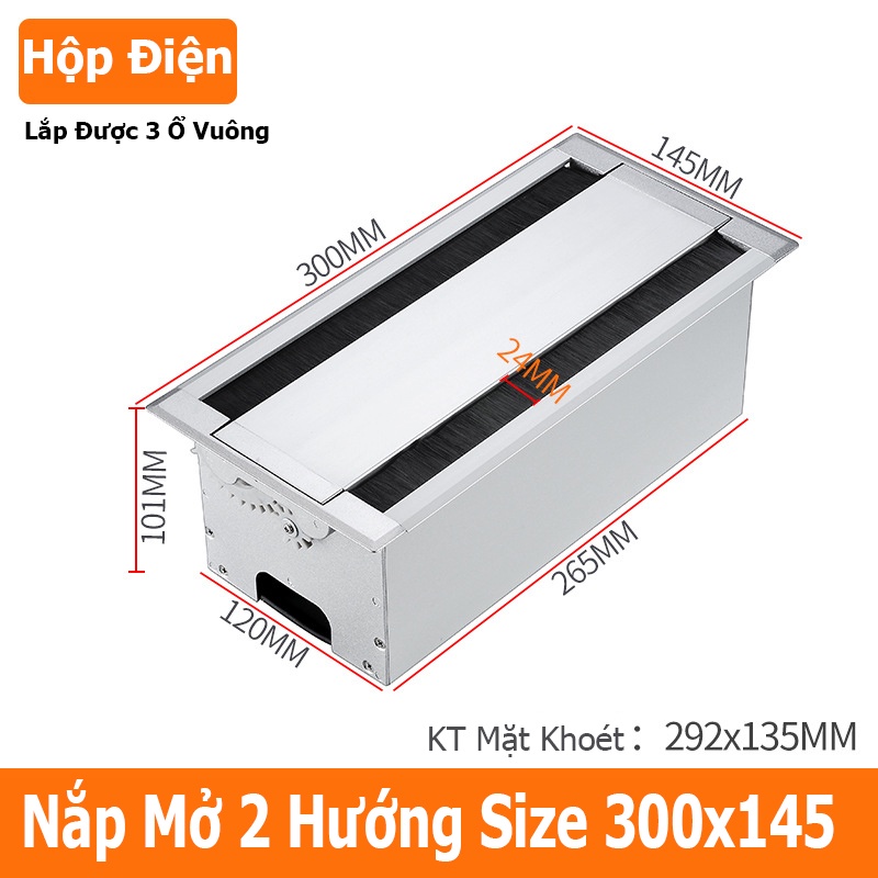 High-quality 2-way Open Lid Concealed Electrical Box for Meeting Tables ...