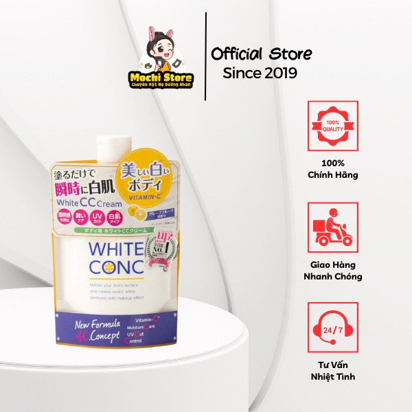White ConC CC Cream Vitamin C Whitening Body Lotion 200g | Shopee Malaysia