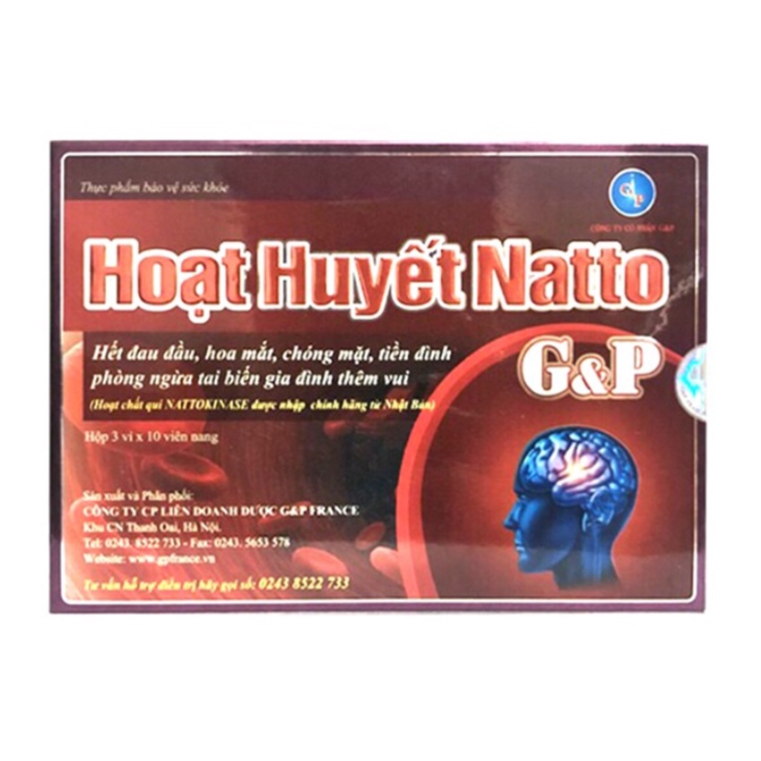 Natto G&P Brain Nourishing Blood - stroke prevention (box of 30 tablets ...