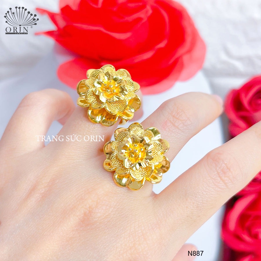 Orin N887 high-end design women's ring with 24 flowers | Shopee Malaysia