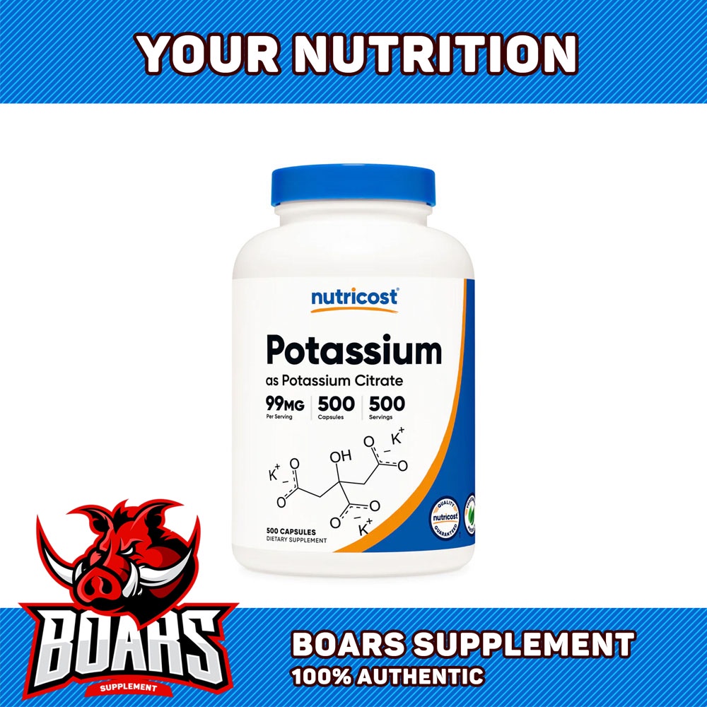 Nutricost Potassium Citrate 99mg - Pills to Support the Heart, Enhance ...