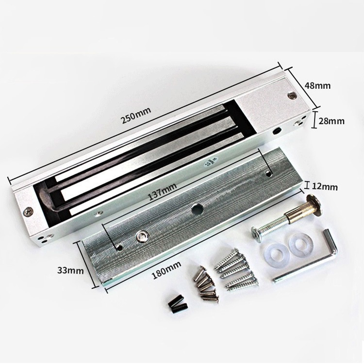 12vdc Electromagnetic Lock, 280kg and 60kg Surface Mounted Magnetic ...