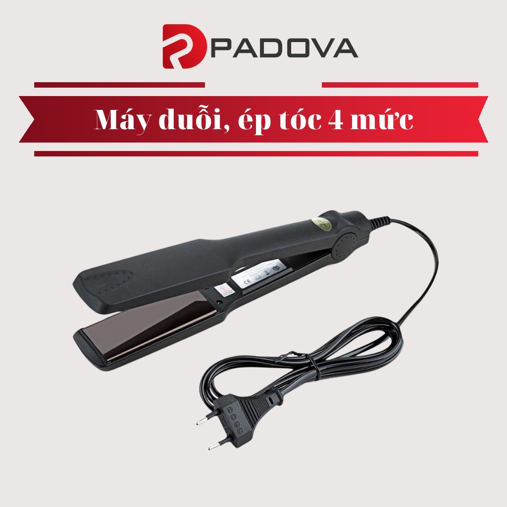 PADOVA 7647 3-in-1 Hair Straightener and Styler with 4 Heat Adjustment ...