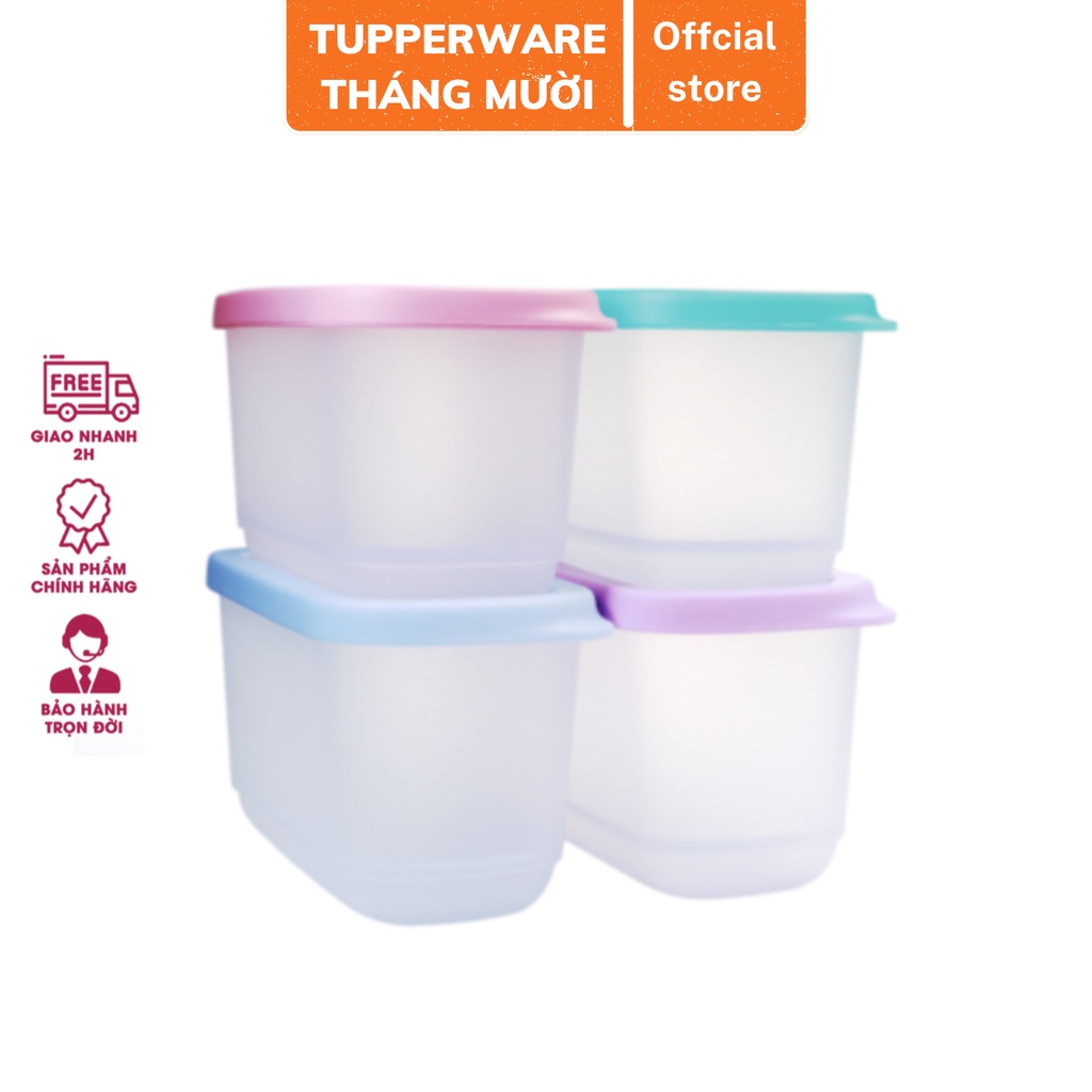 Food Storage Box Tupper Cubix Mini Rectangular 250ml Virgin Plastic ...