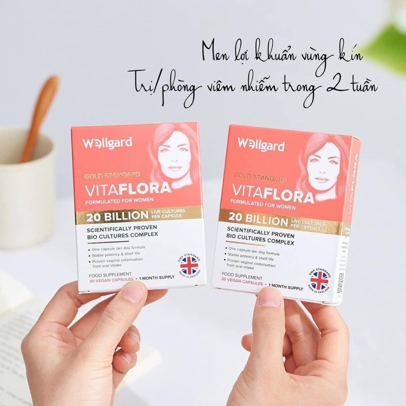 Vitaflora Gynecological Probiotics 20 Billion Beneficial Bacteria ...