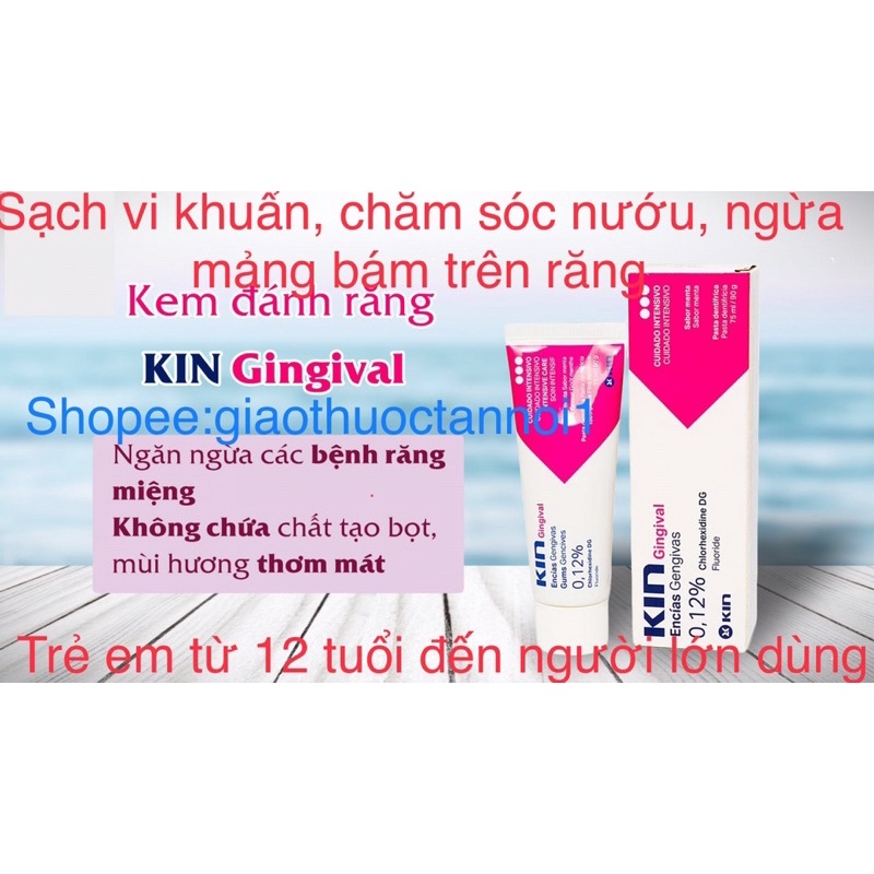 Kin gingival gums gencives toothpaste (gum care, prevents plaque on ...