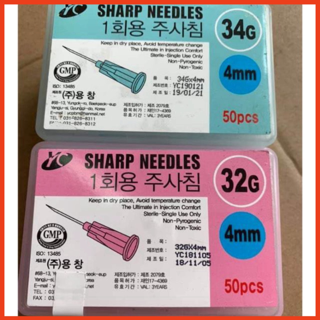 [BUY 10 GET 1 FREE] Korean meso needle 32G, 34G for shiny salmon prp ...