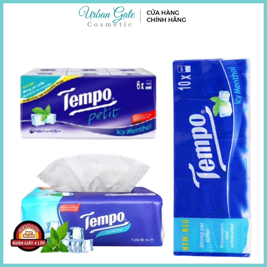 TEMPO Pocket Tissues 4 layers (Lot of 6 Packs / 10 packs) | Tempo ...