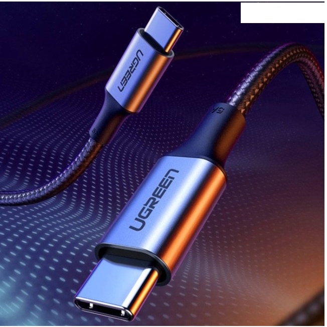 Usb Type-C to Type-C charging and data cable, 2M long, covered with umbrella, supporting PD 100W ...