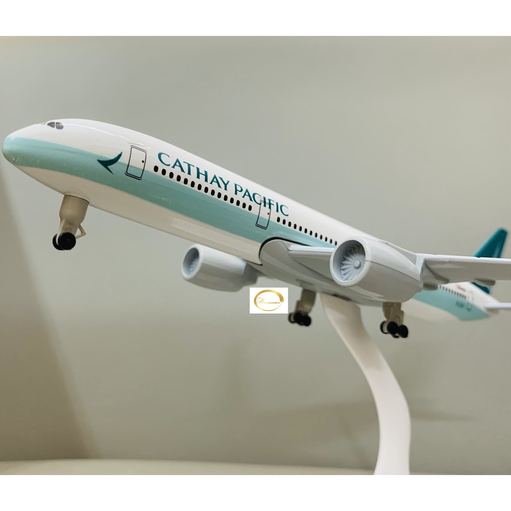 High QUALITY CATHAY PACIFIC METAL PLANE MODEL 20CM WITH WHEELS WITH ...