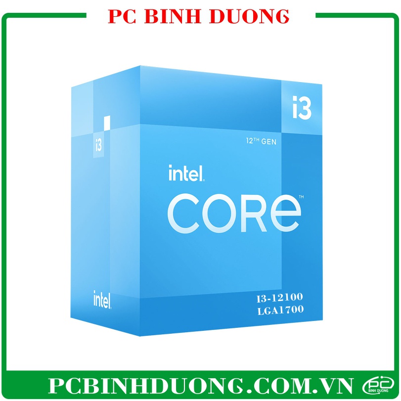 Intel Core i3 12100 CPU (3.3GHz turbo up to 4.3GHz, 4 Cores 8 Threads ...