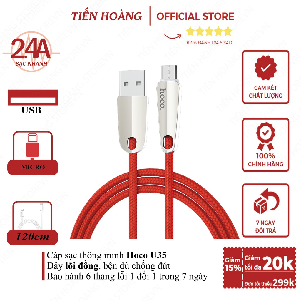 Hoco U35 smart charging cable, fully charged, automatically disconnects ...